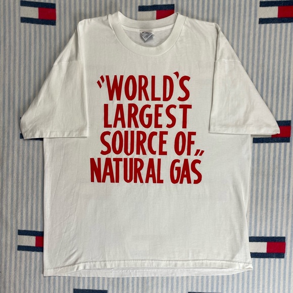 Hanes | Shirts | Vintage Worlds Largest Source Of Natural Gas Humor ...